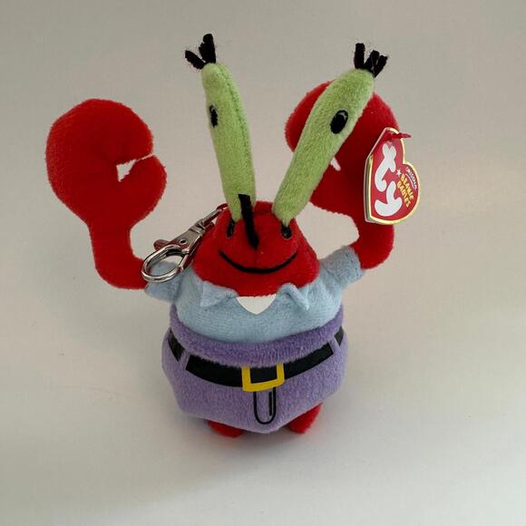 Toys | Ty Beanie Baby Metal Key Clips Mr Krabs From Spongebob ...
